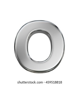 Silver Letter O Uppercase 3d Rendering: стоковая иллюстрация, 605407949 ...