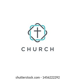 Circle Church Logo Vector Symbol Design Stock Vector (Royalty Free ...