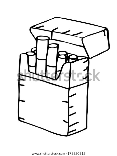 Cigarette On Open Box Stock Illustration 175820312 | Shutterstock