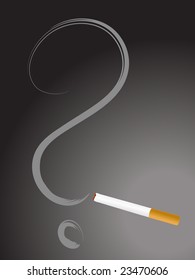 Cigarette Question Mark: ilustrações stock 23470606 | Shutterstock