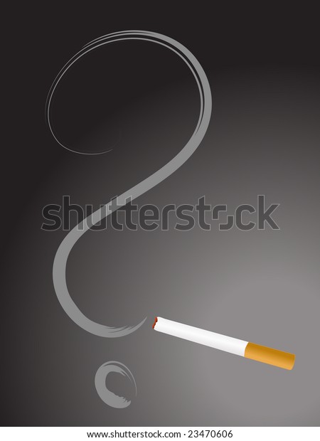 Cigarette Question Mark Stock Illustration 23470606