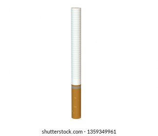 Cigarette Single 3d Rendering Isolated On Stock Illustration 1359349961 ...