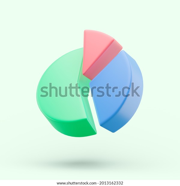 Circle Diagram Graph Icon Simple 3d Stock Illustration 2013162332 ...