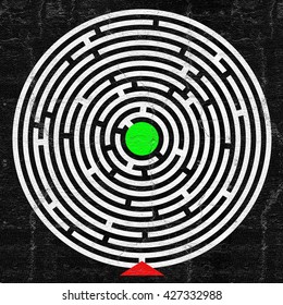 Circle Maze Stock Illustration 427332988 | Shutterstock
