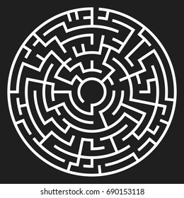 3d Rendering Circular Maze Top View: ภาพประกอบสต็อก 578911243 ...
