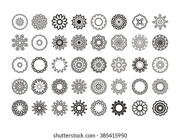 Circle Ornament Frame Circular Pattern Traditional Stock Illustration ...