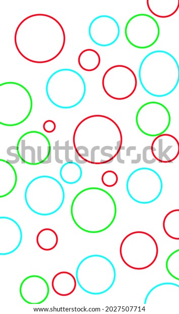 Circle Pattern Mixed Green Blue Red Stock Illustration 2027507714 ...