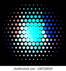 Circle Pixel Technology Ink Artwork Backdrop Stock Illustration ...