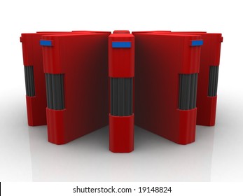 Circle Red Servers Stock Illustration 19148824 | Shutterstock