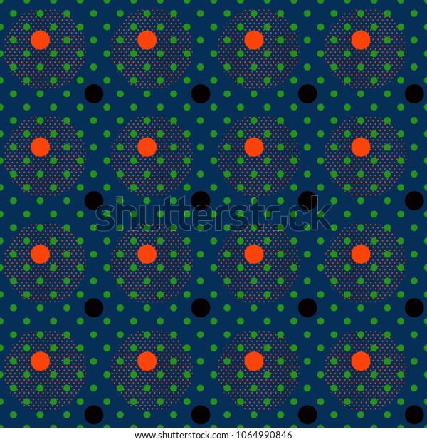 Circle Scale Seamless Texture Modern Design Stock Illustration ...