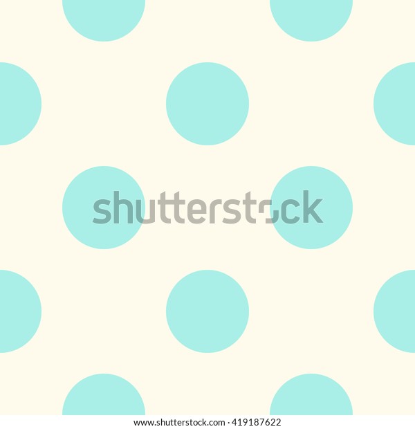 Circle Seamless Pattern Cute Blue Circles Stock Illustration 419187622