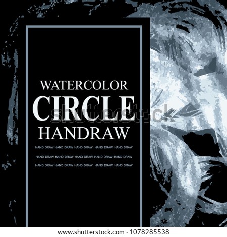 CIRCLE Silver Creative Artistic Card Abstract Stock Illustration ...