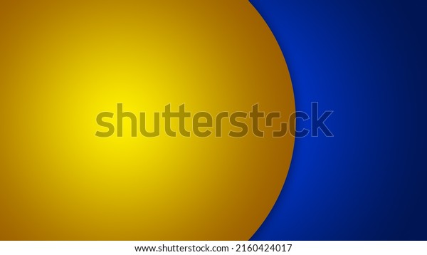Circle Yellow Background Blue Gradient Stock Illustration 2160424017 ...
