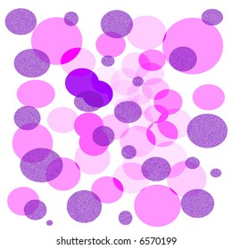 Circles Pink Purple Float On White Stock Illustration 6570199 ...