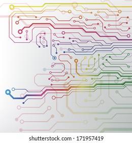 Circuit Board Background Bitmap Illustration 스톡 일러스트 166907519 ...
