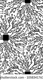 Circuit Board Geometry Stock Illustration 1058341763 | Shutterstock