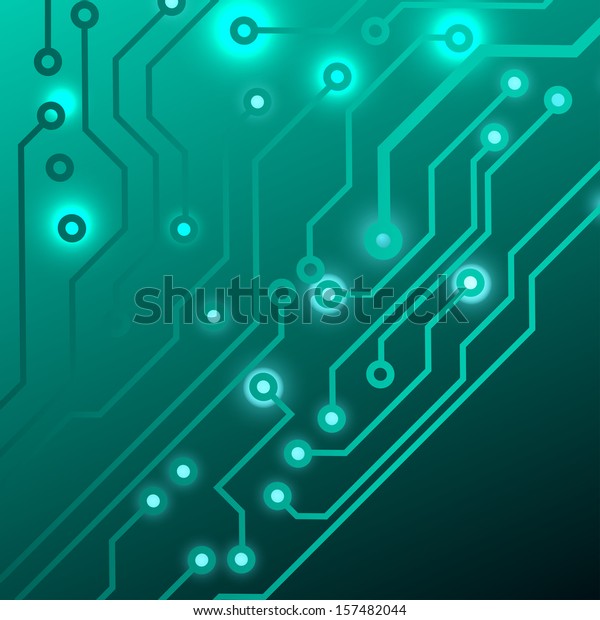 Circuit Board Pattern Abstract Technology Circuit Illustration De