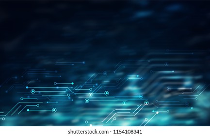 Circuit Chip Concept Background Stock Illustration 1154108341 ...