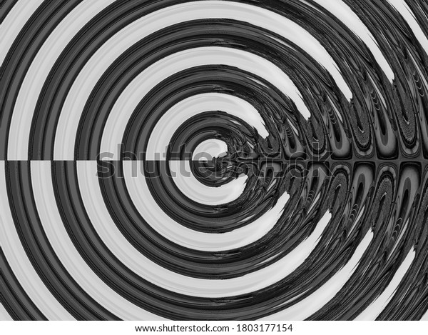 Circular Abstract Art Split Middle Stock Illustration 1803177154 ...