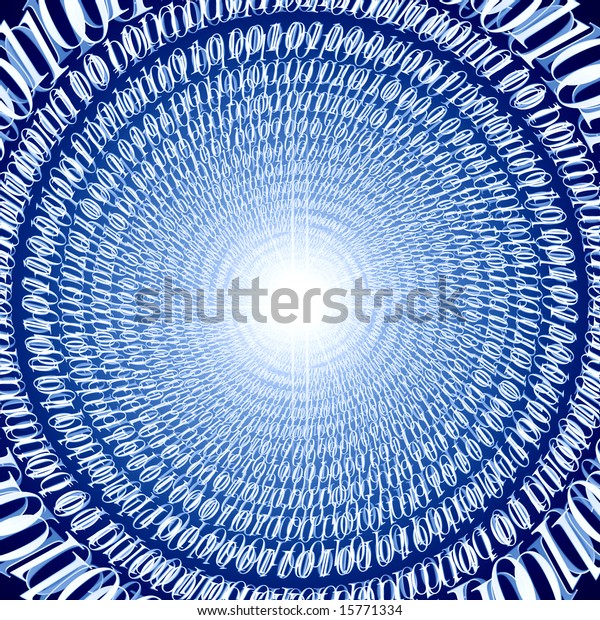Circular Bits Bytes On Blue Background Stock Illustration 15771334 ... Circular Bits Bytes On Blue Background Stock Illustration 15771334 ...