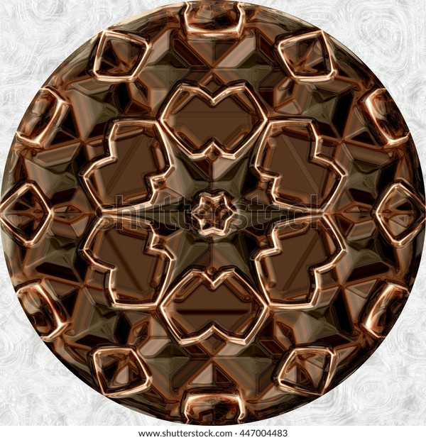 Circular Brown Round Stock Illustration 447004483 | Shutterstock