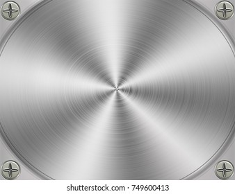 Circular Brushed Metal Texture Stock Illustration 749600413 | Shutterstock