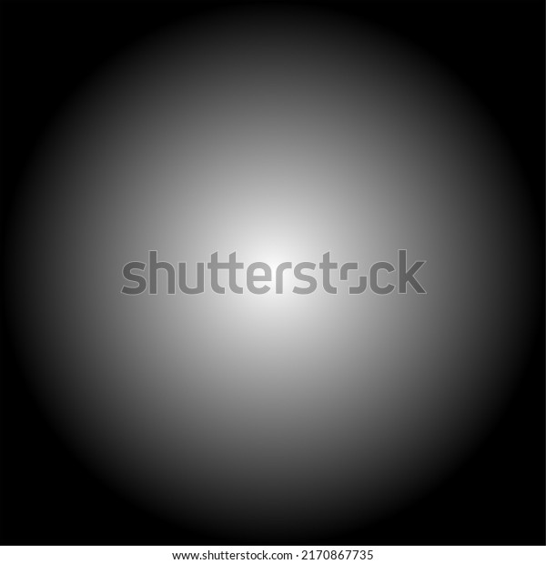 Circular Gradient Background White Black Stock Illustration 2170867735 ...