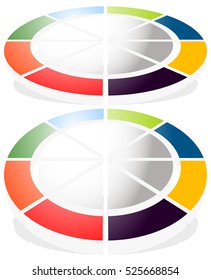 Circular Graph Icon Chart Icon Element Stock Illustration 525668854 ...