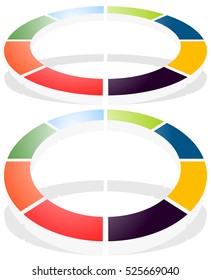 Circular Graph Icon Chart Icon Element Stock Illustration 525669040 ...