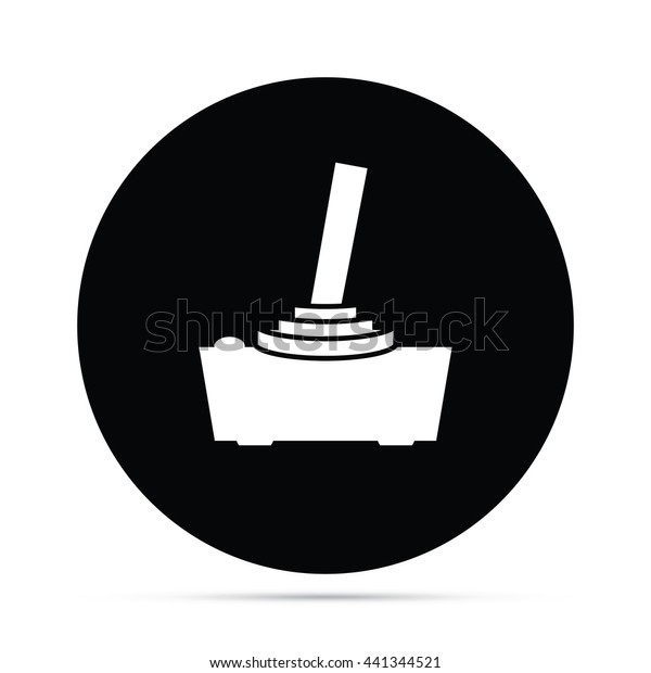 Circular Joystick Icon Raster Version Stock Illustration 441344521 ...