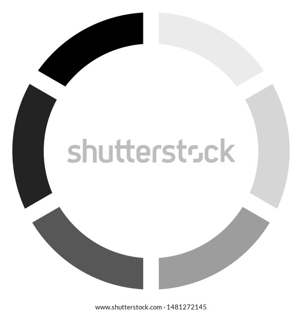 Circular Loading Sign Isolated On White Stock Illustration 1481272145 ...