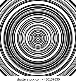 Circular Ripple Pattern Concentric Circles Rings Stock Illustration ...