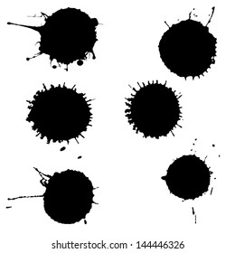 Circular Splatter Set Stock Illustration 144446326 | Shutterstock