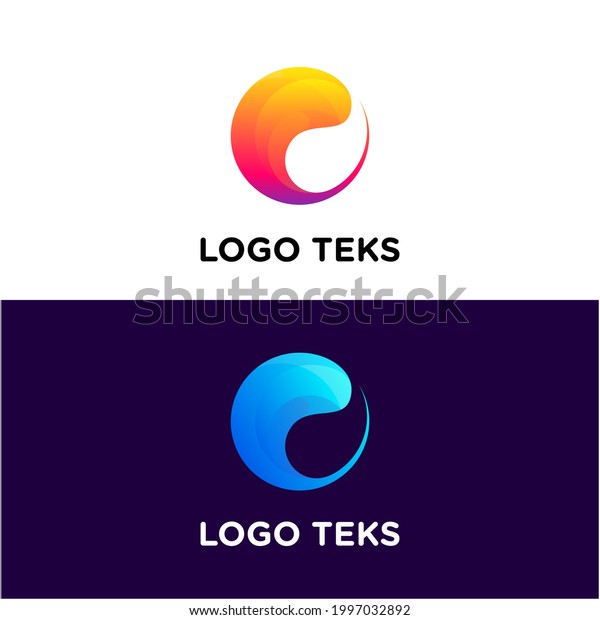 Circular Water Waves Set Logo Stock Illustration 1997032892 | Shutterstock