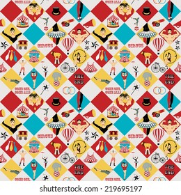 Circus Pattern Stock Illustration 219695197 | Shutterstock