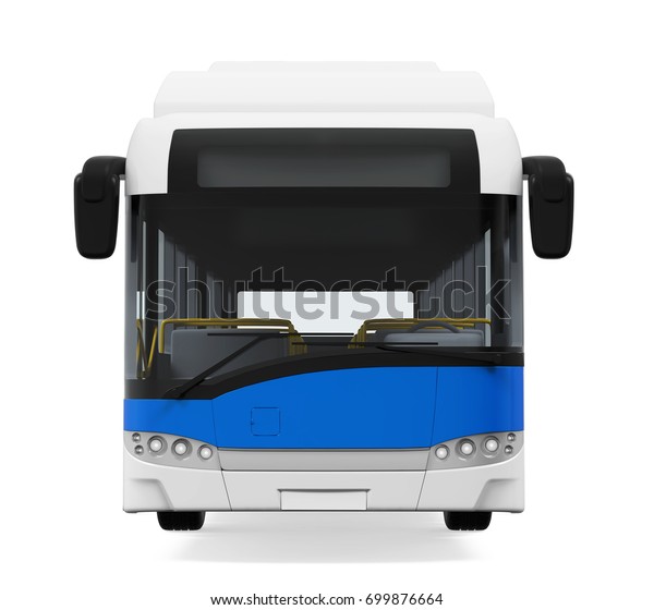 City Bus Isolated 3d Rendering Stock Illustration 699876664