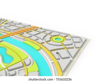 City Map 3d Render Stock Illustration 755633236 | Shutterstock