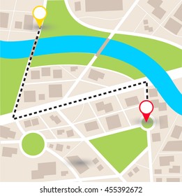 223 Distance between two points Images, Stock Photos & Vectors ...