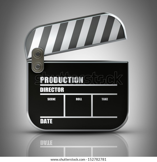 Clapper Board High Resolution 3d Render Stock Illustration 152782781 ...