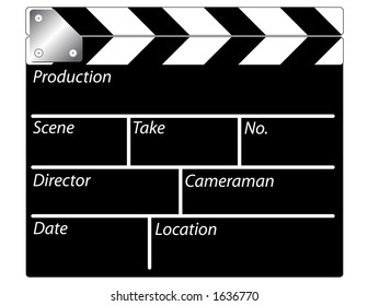 Clapper Board Illustration Stock Illustration 1636770 | Shutterstock
