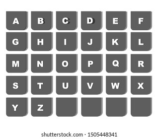 Classic Alphabet Block Vector Format Stock Illustration 1505448341 ...