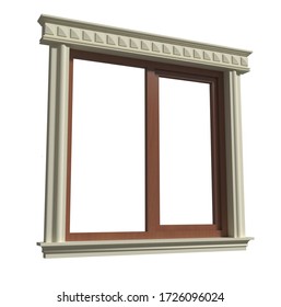 Classic Architectural Window 3d Rendering Stock Illustration 1726096024 ...