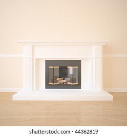 Classic Empty Room Fire Stock Illustration 44362819 | Shutterstock