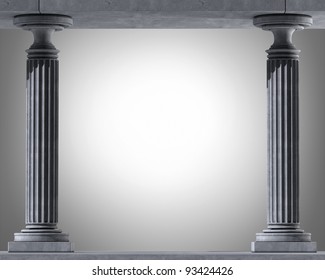 Classic Marble Column High Resolution 3d: ภาพประกอบสต็อก 92987572 ...