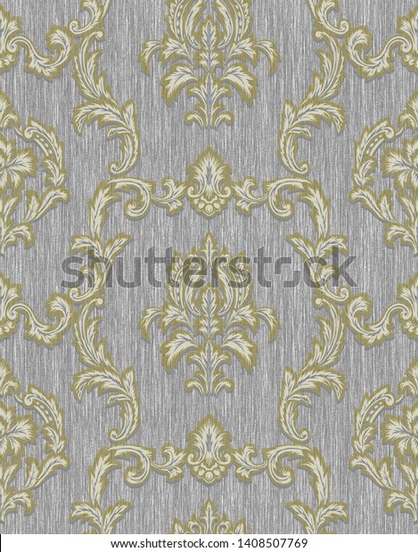 Classic Seamless Pattern Wallpaper Background Stock Illustration ...