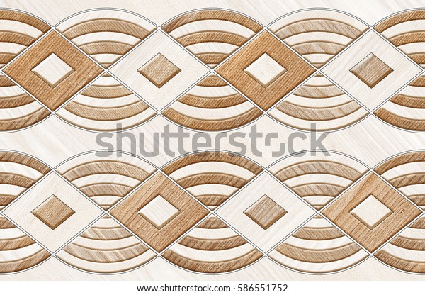 Classic Wall Texture Tiles Stock Illustration 586551752