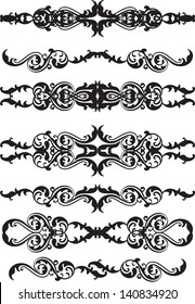 Classical Border Isolated On White Stock Illustration 140835001