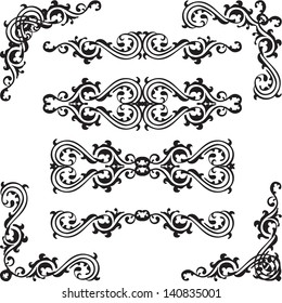 Classical Border Isolated On White Stock Illustration 140835001