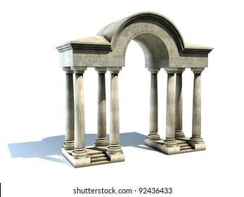 Classical Entrance Arch Columns Stock Illustration 92436433 | Shutterstock