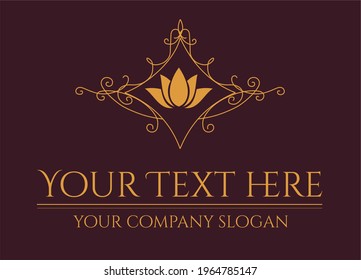 Classical Logo Design Flower Stock Illustration 1964785147 | Shutterstock